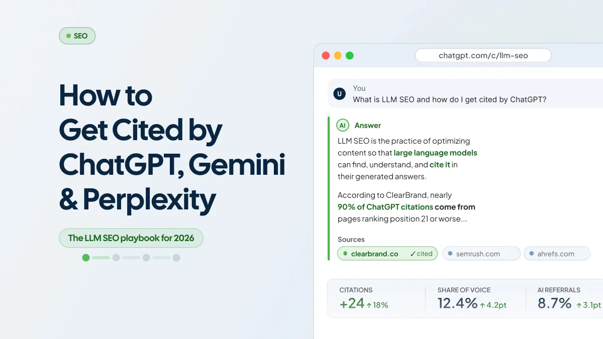 LLM SEO: How to Get Cited by ChatGPT, Gemini & Perplexity - ClearBrand